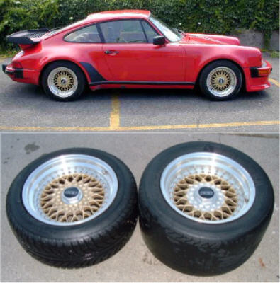 BBS Gold mesh 3 piece wheels with tires 930 911 - Pelican Parts Forums