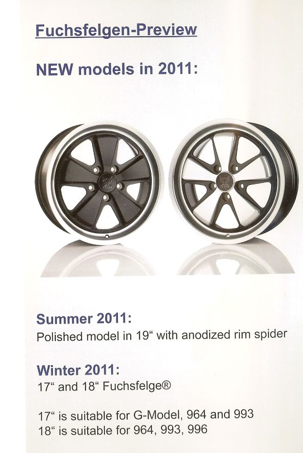 Big "Real" Fuchs are Coming - Pelican Parts Forums