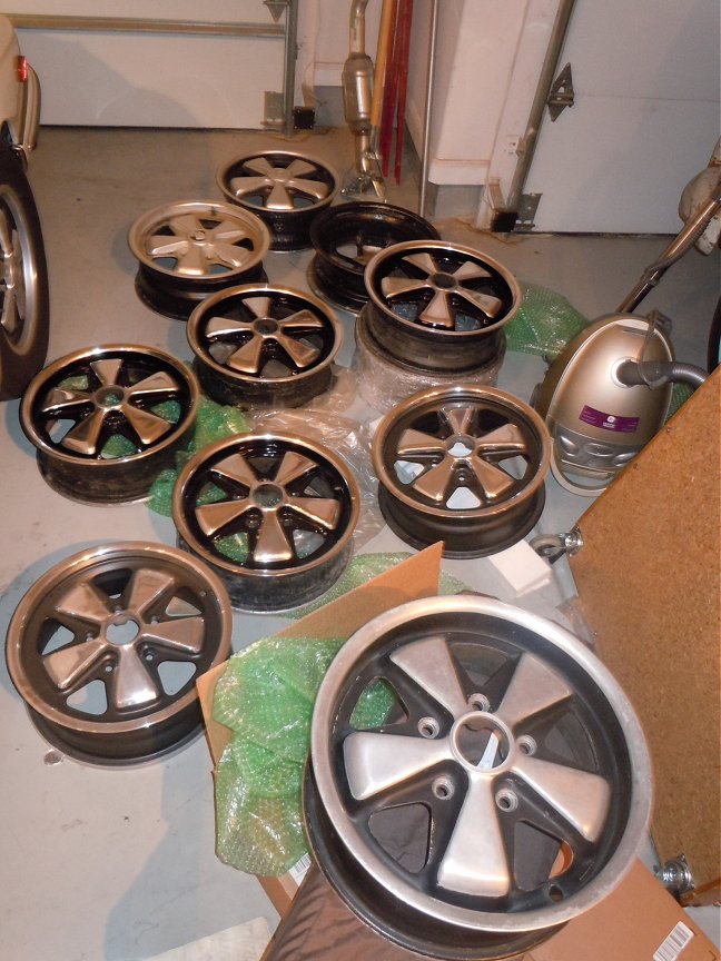 Metric butt-load of early fuchs wheels for sale - Pelican Parts Forums