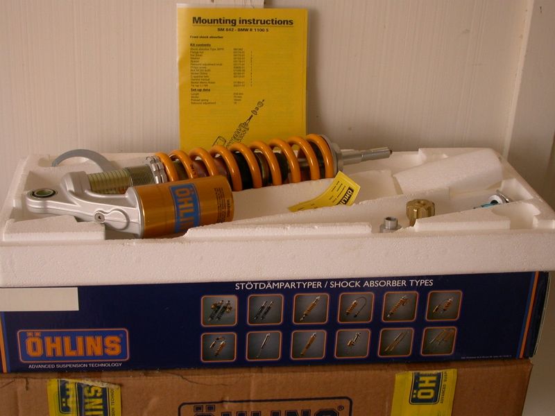 OHLINS, R1100S. New, never installed, in-the-box. Front/Rear. - Pelican ...