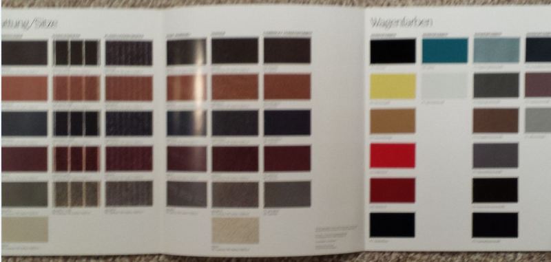 FS: Deluxe Brochure, Color Chart & Dealer Order Info-1987 911 Carrera ...
