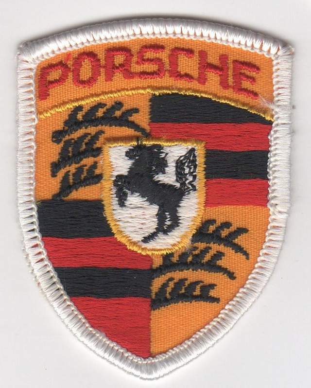Porsche crest sew on patches three sizes good quality - Pelican Parts ...