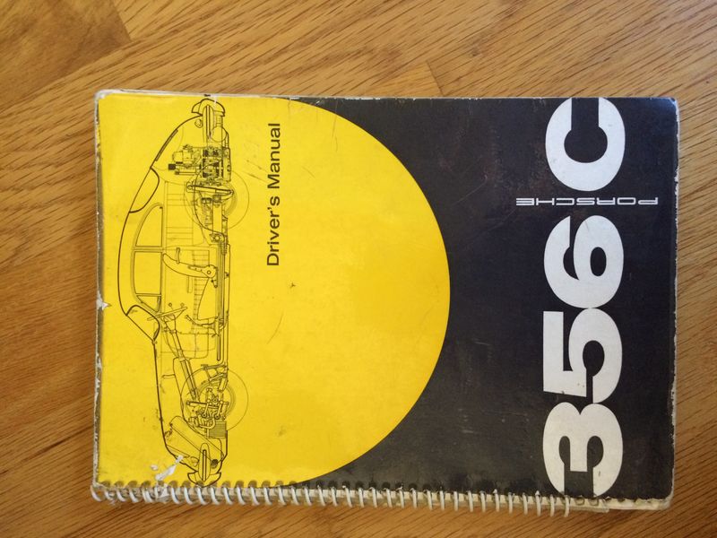 356C Driver's Manual and 356B Color Chart - Pelican Parts Forums