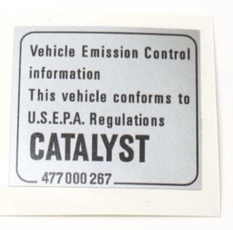 CATALYST Sticker - Pelican Parts Forums