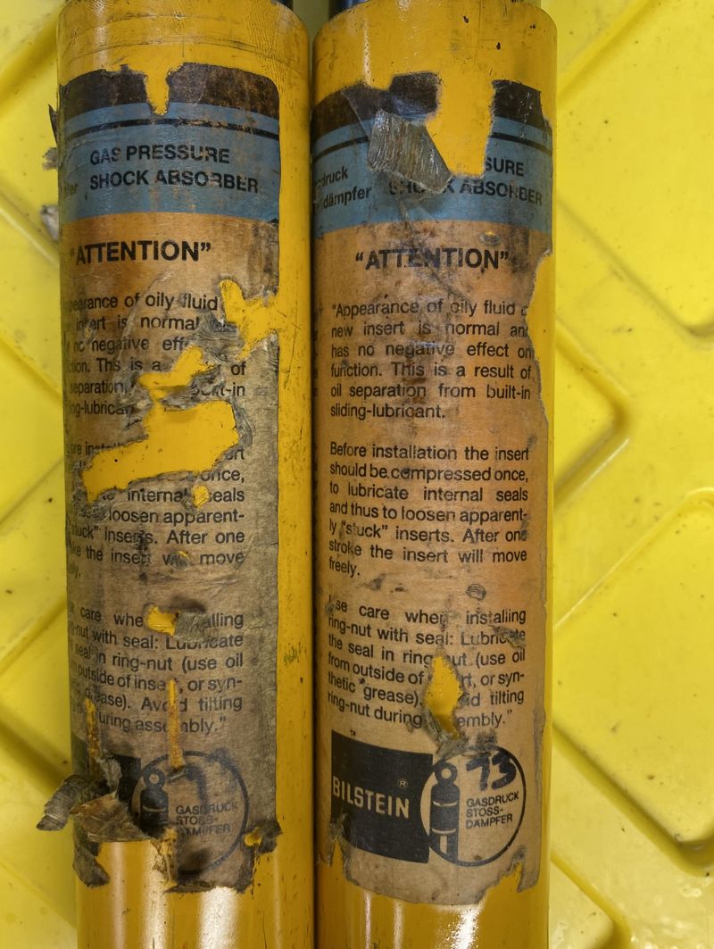 FS - Bilstein Sport Front Inserts for Boge Struts 1969-'85 - Pelican ...