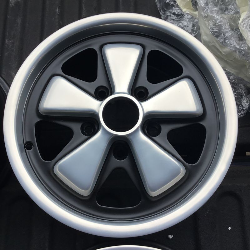 Set of 4 Fuchs wheels Flat 6 x 15 Restored by Al Reed - Pelican Parts ...