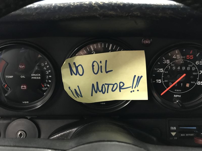 No oil in the engine - Pelican Parts Forums