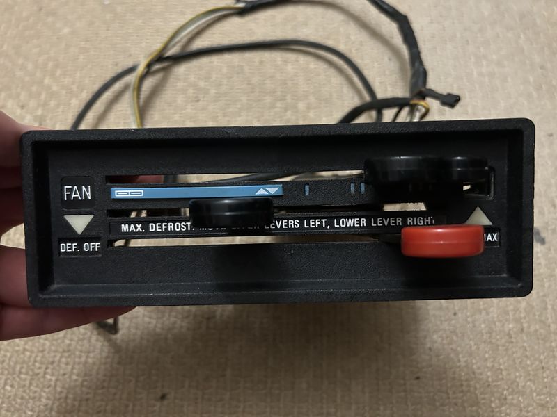 G-body HVAC control panel + master cylinder - Pelican Parts Forums