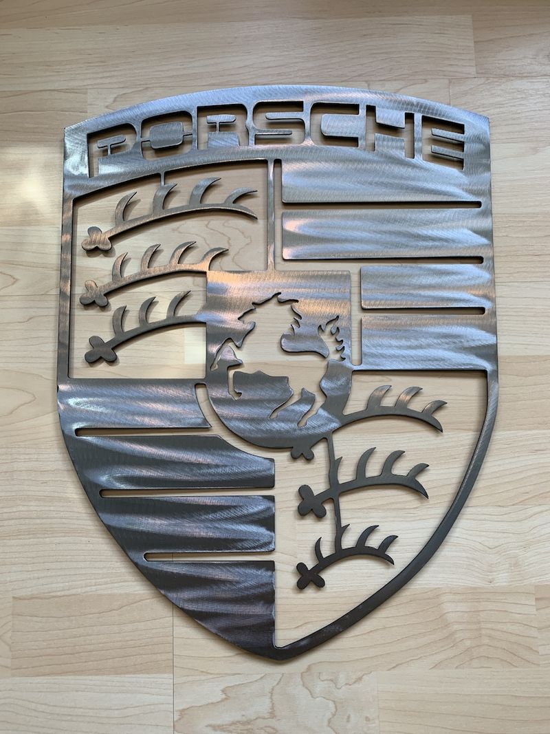 Pelican Parts Forums - Porsche Crest Metal Wall Art