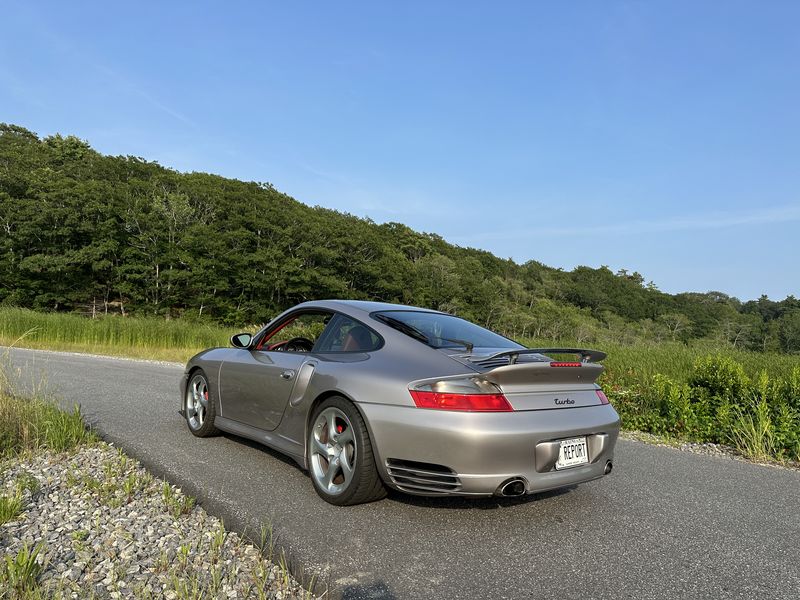 '01 996TT Turbo six speed Meridian Metallic over Boxster red in CT ...