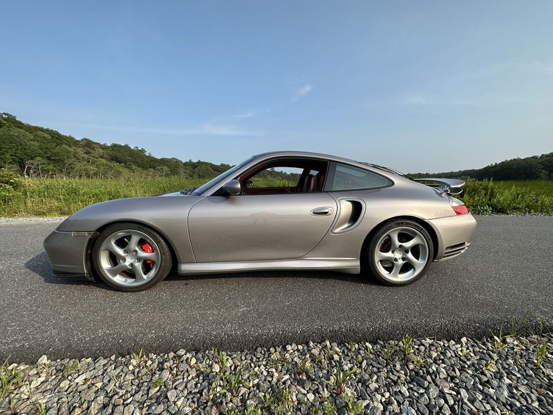 '01 996TT Turbo six speed Meridian Metallic over Boxster red in CT ...