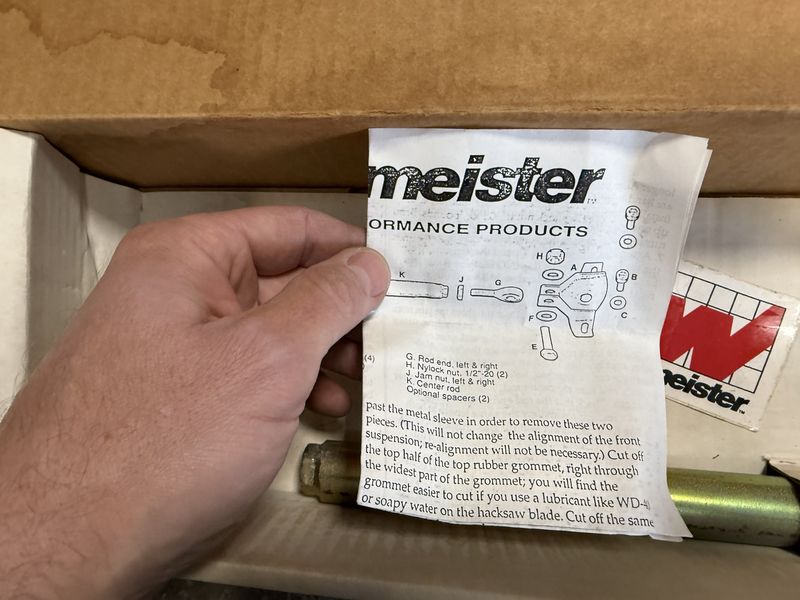 FS: weltmeister strut brace nos in box - Pelican Parts Forums