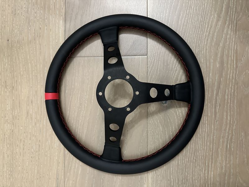 FS: Porsche Classic Momo Steering Wheel Red Stitching - Pelican Parts ...