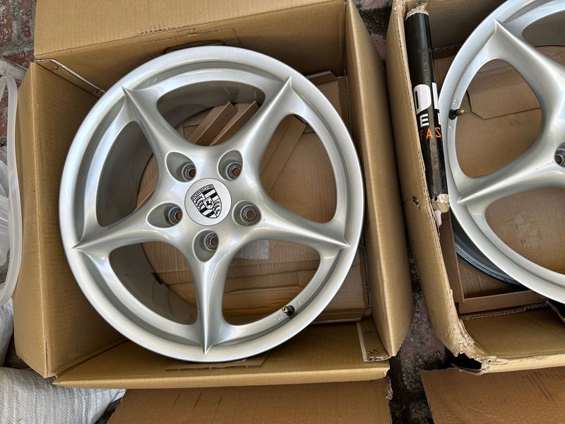FS: Porsche MY02 5 Spoke Wheels RIMS - Excellent Condition - Pelican ...