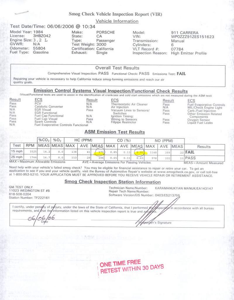 smog fail - Pelican Parts Forums